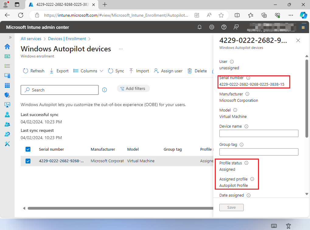 How to manually upload device hash and assign a Windows Autopilot Deployment Profile in ...